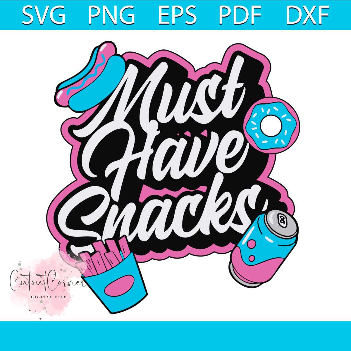 Snack Food Svg | Inspire Uplift