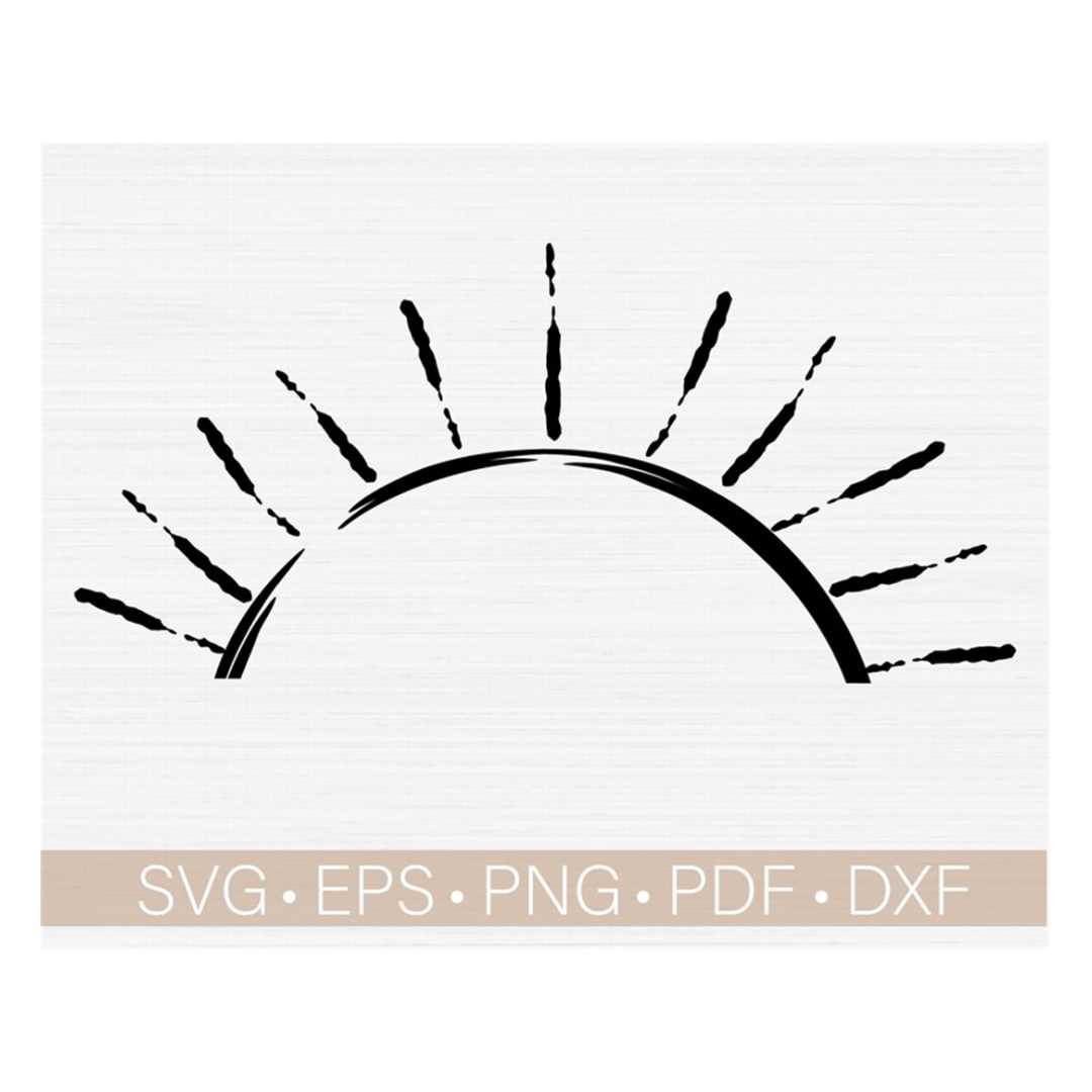 Sun Svg, Sunshine Svg, Summer Svg, Vector Clipart, Boho Sun - Inspire ...