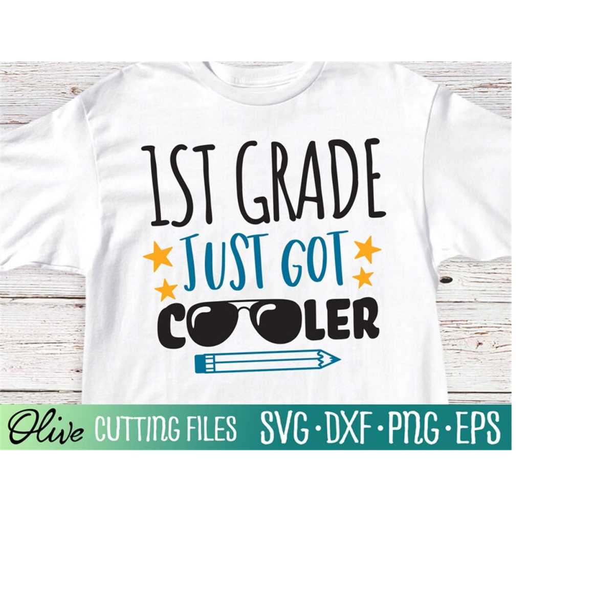 1st Grade Svg, Back to School Svg, Svg files for Cricut, Cam | Inspire ...