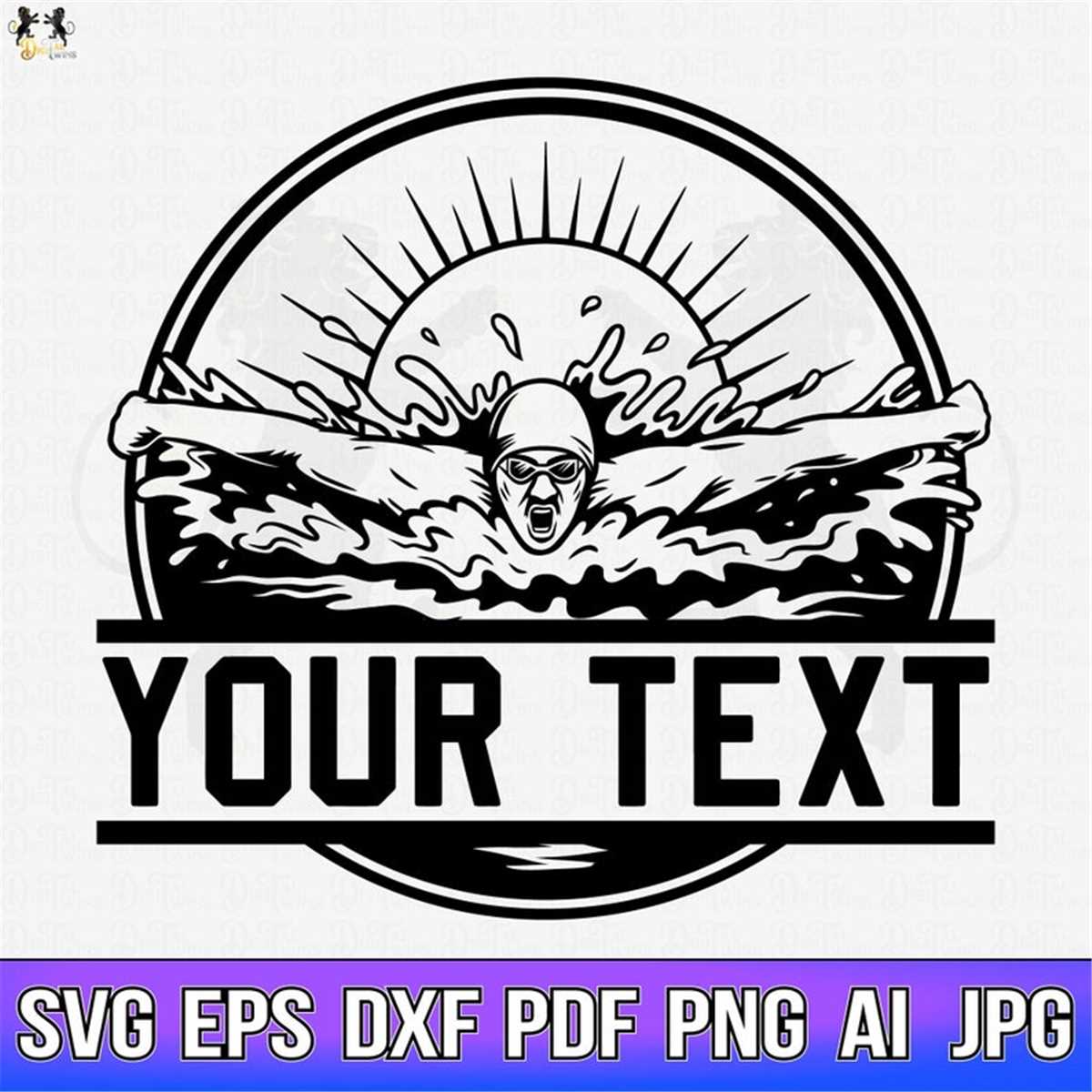 swimming svg - Inspire Uplift