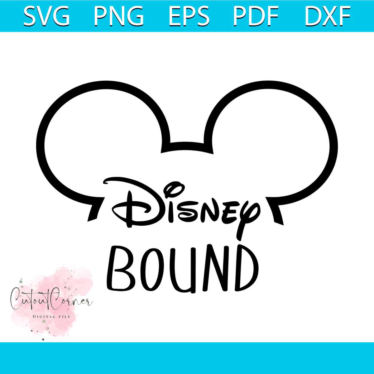 Disney Bound Svg, Trending Svg, Disney Bound Svg, Mickey Ear | Inspire ...