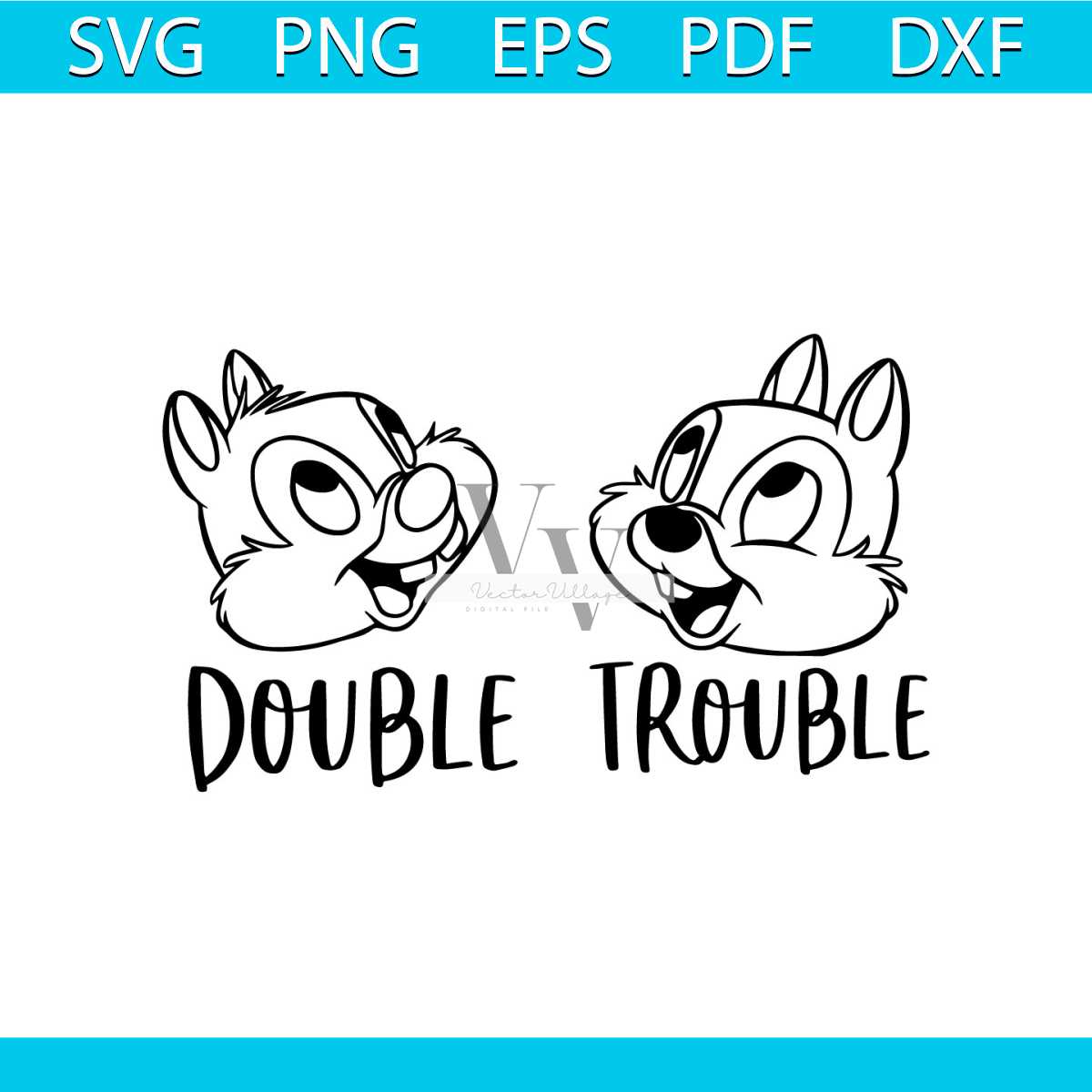 Double Trouble Chip And Dale Svg, Disney Svg, Double Trouble | Inspire ...