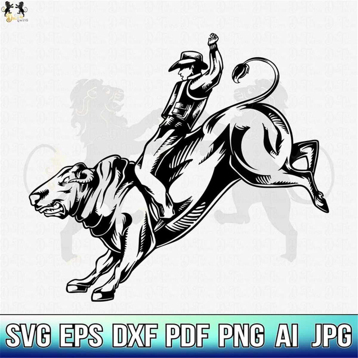 Bull Rider Svg, Rodeo Svg, Bull Svg, Cowboy Svg, Bull Riding | Inspire ...
