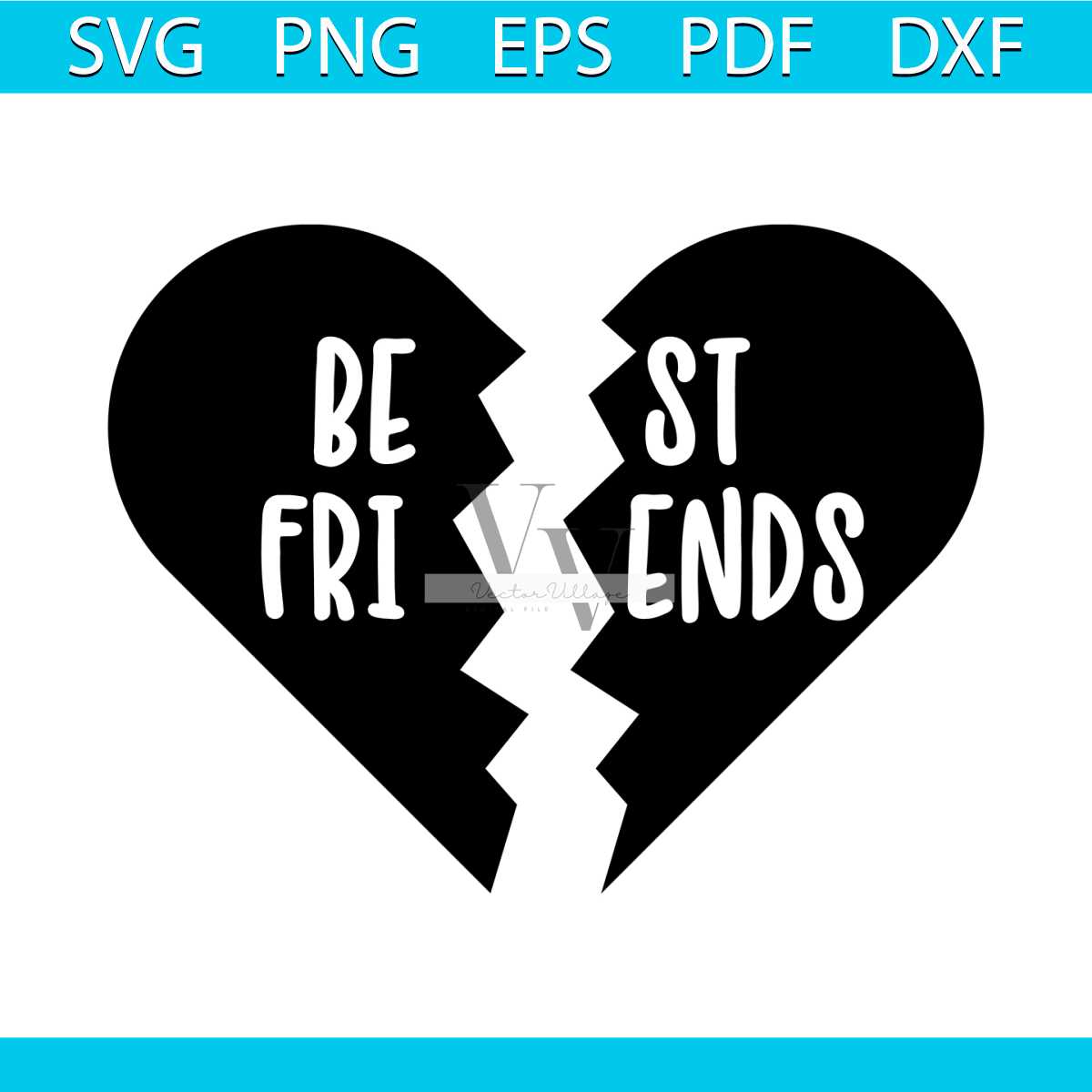 Broken Best friend Svg , Trending Svg, Heart Svg, Friends Sv - Inspire ...