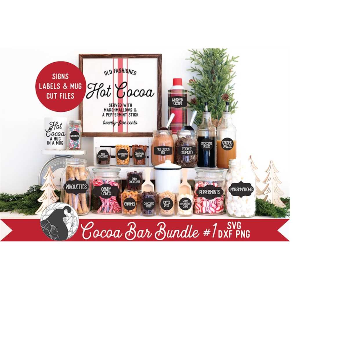 Cocoa Bar SVG Bundle, Christmas SVG Bundle, Cocoa Bar Labels | Inspire ...