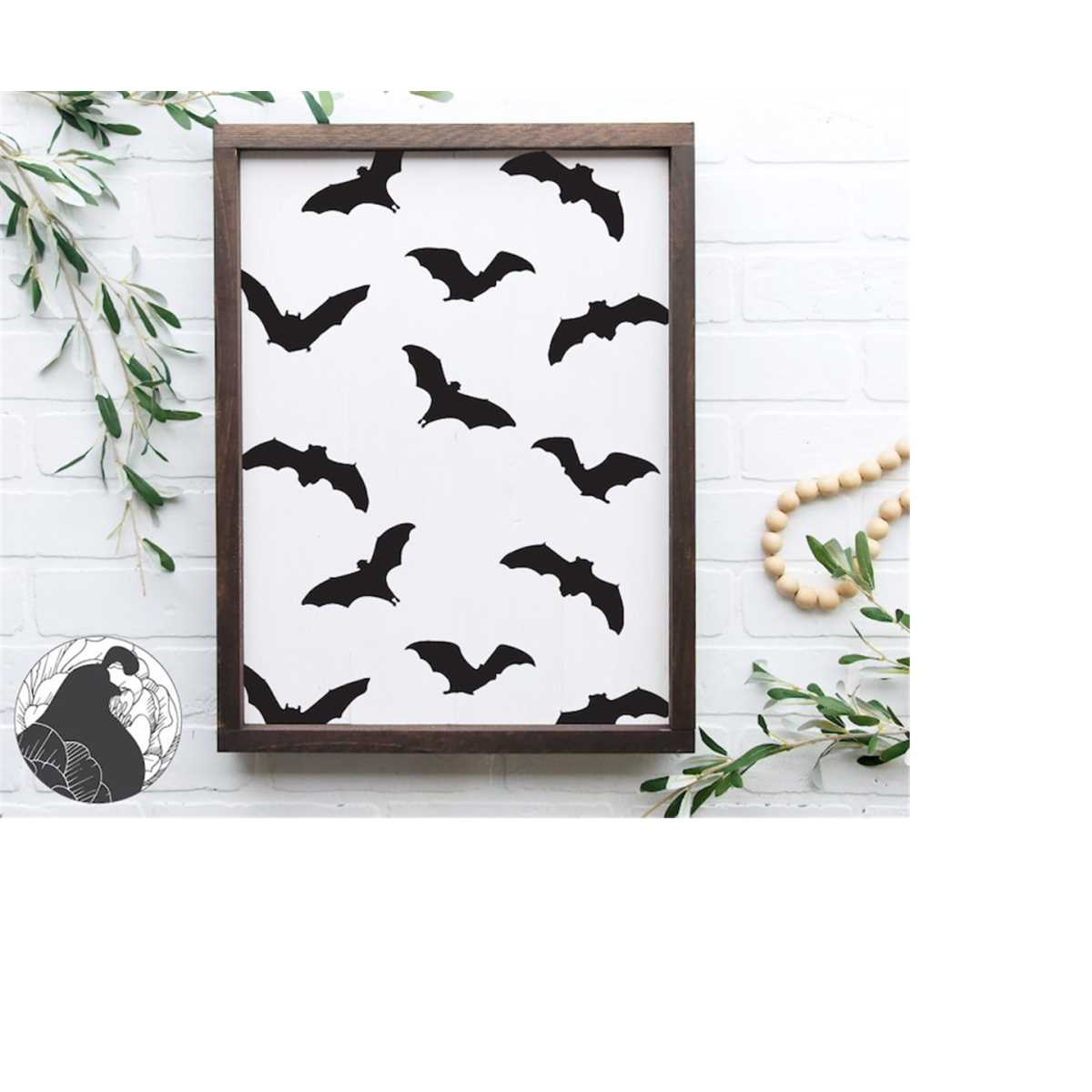 Bat Pattern SVG, Bats Cut File, Halloween Sign svg, Spooky s | Inspire ...