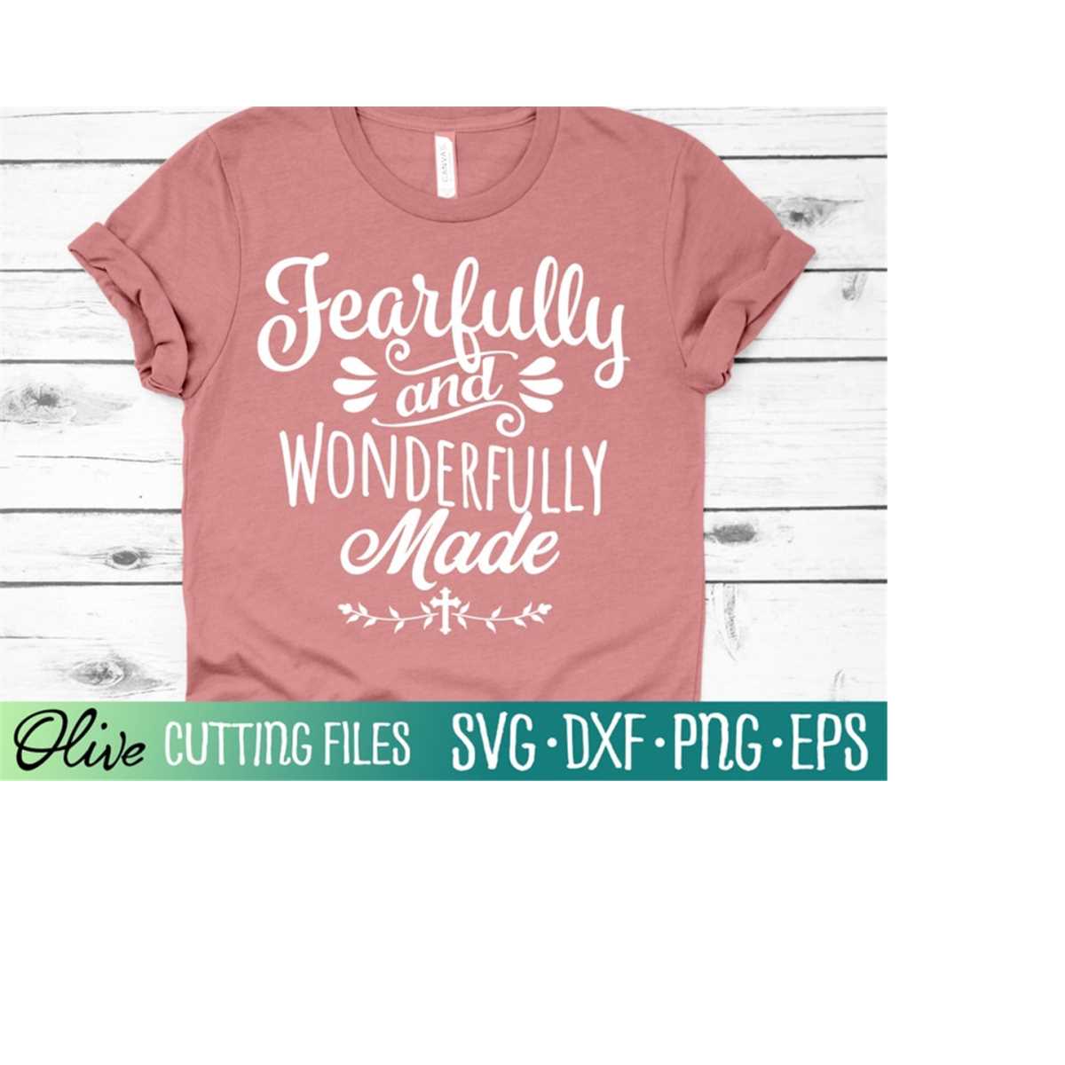 Fearfully and Wonderfully Made SVG, Bible Verse SVG, Christi | Inspire ...