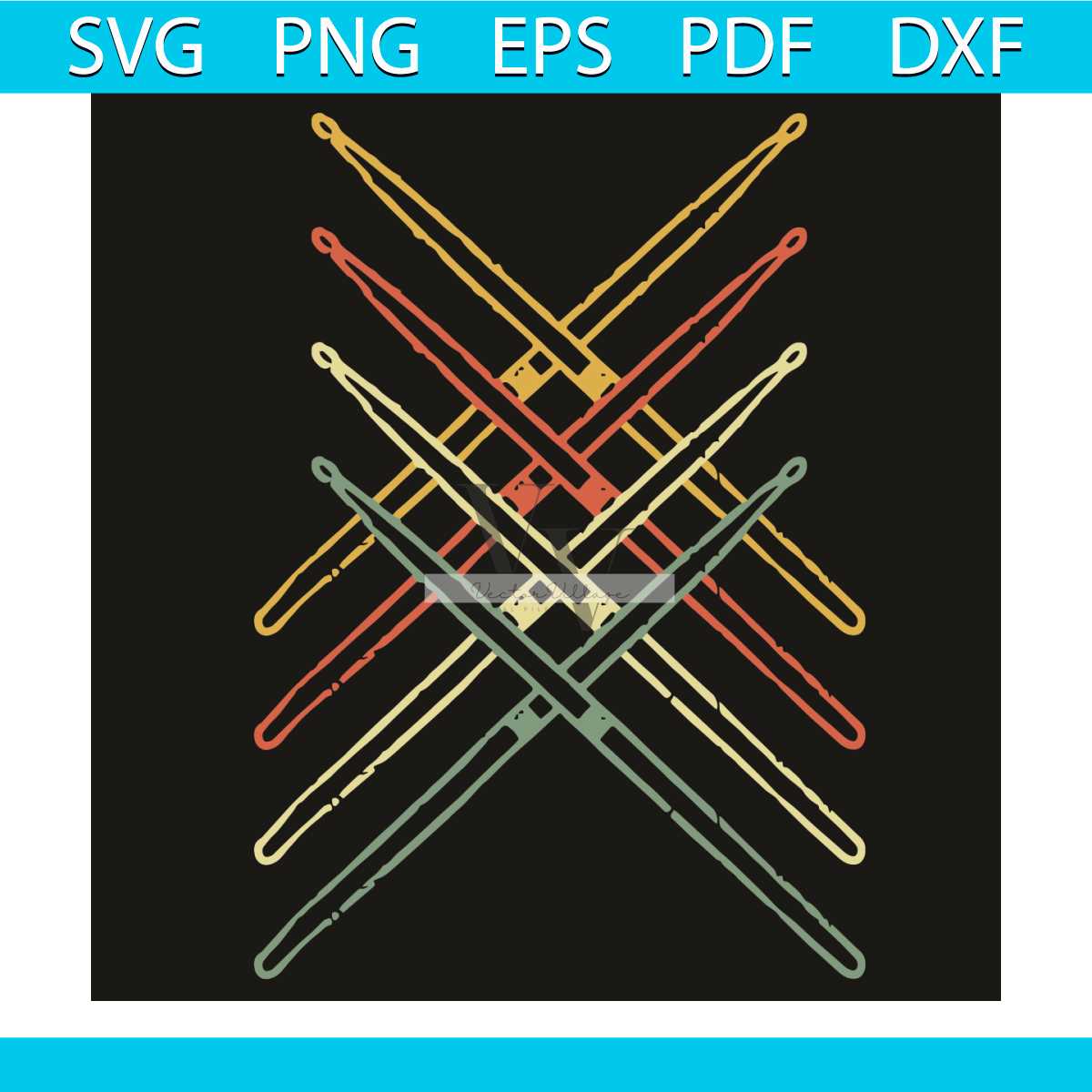 Retro Drums Svg, Trending Svg, Drumstick Svg, Drummer Svg, D | Inspire ...