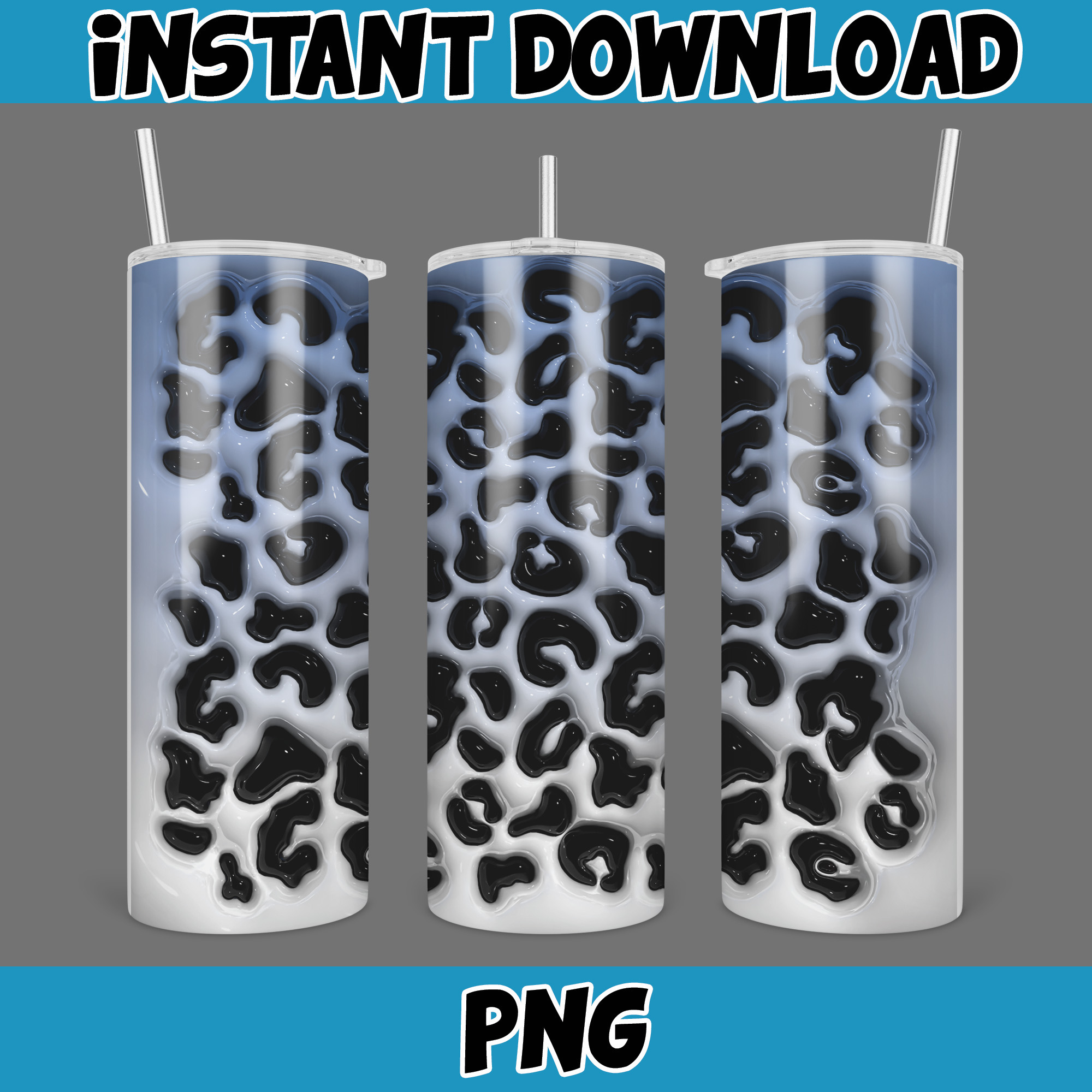3D Inflated Sublimation Tumbler Design Download PNG, 20 Oz D - Inspire ...