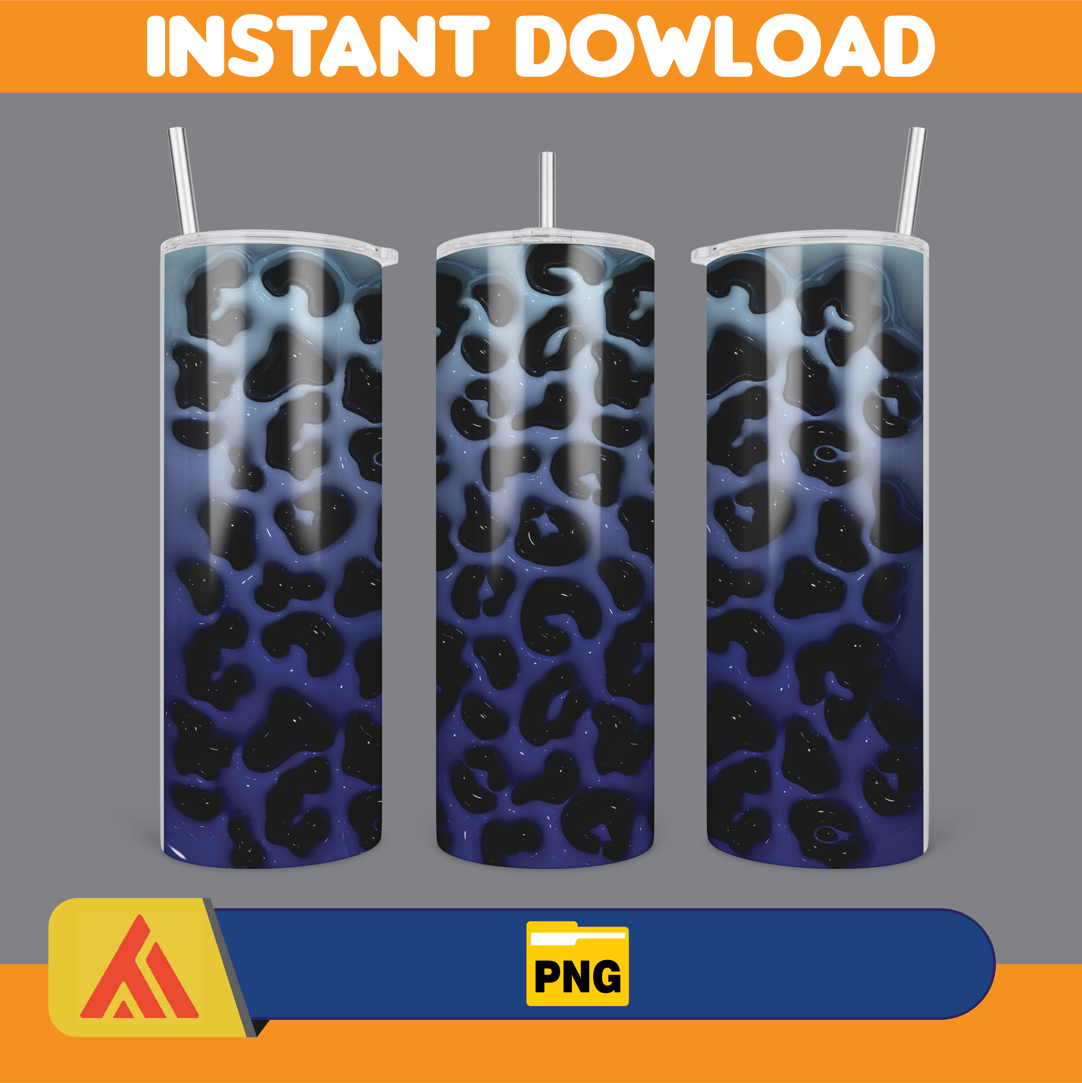 3D Inflated Sublimation Tumbler Design Download PNG, 20 Oz D | Inspire ...