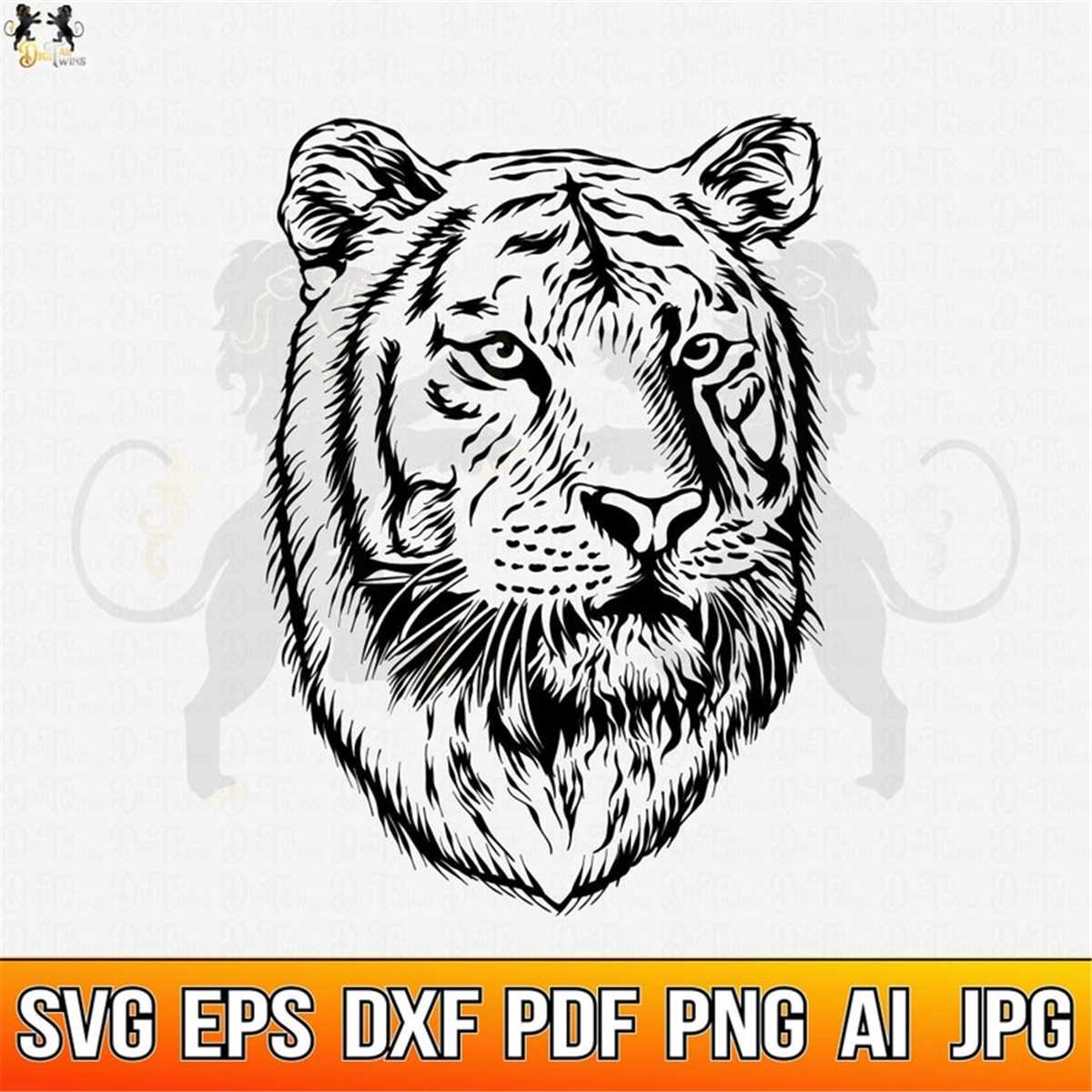Tiger Svg, Tiger Face Svg, Tiger Head Svg, Tiger Head Vector | Inspire ...