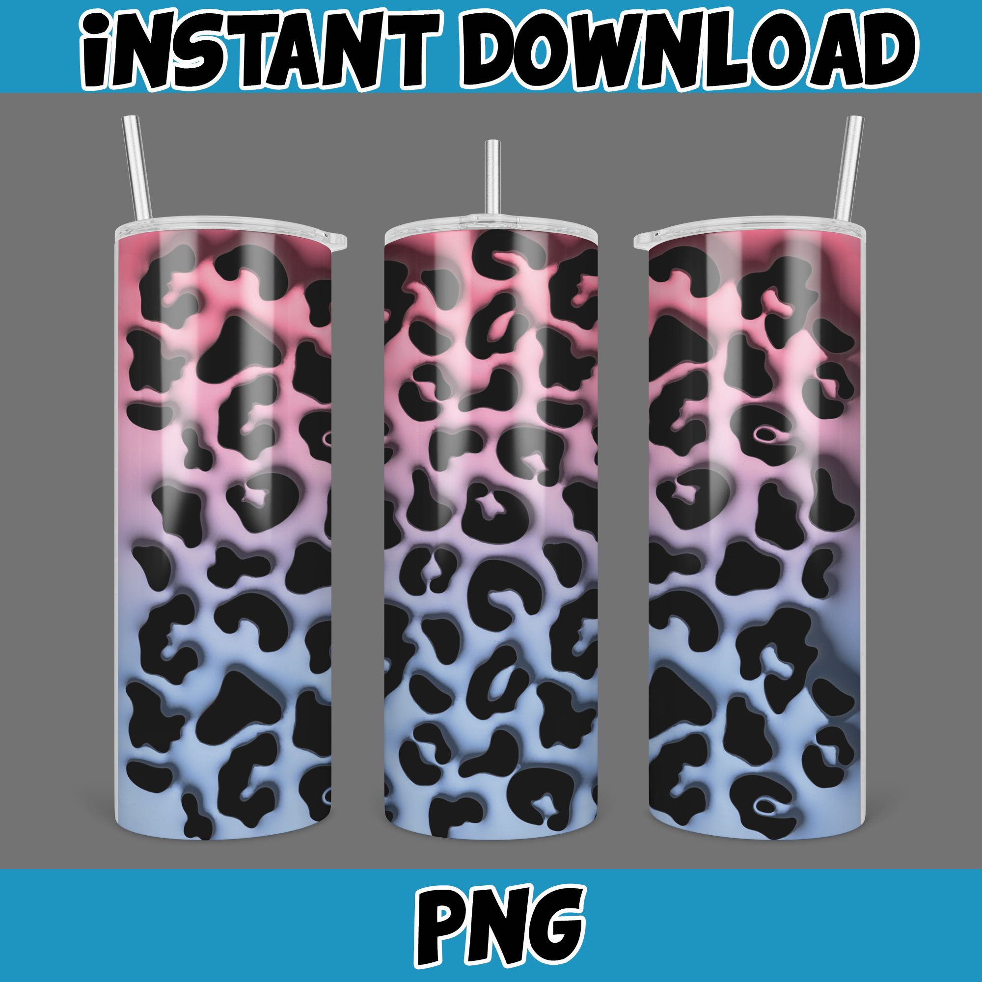 3D Inflated Sublimation Tumbler Design Download PNG, 20 Oz D | Inspire ...