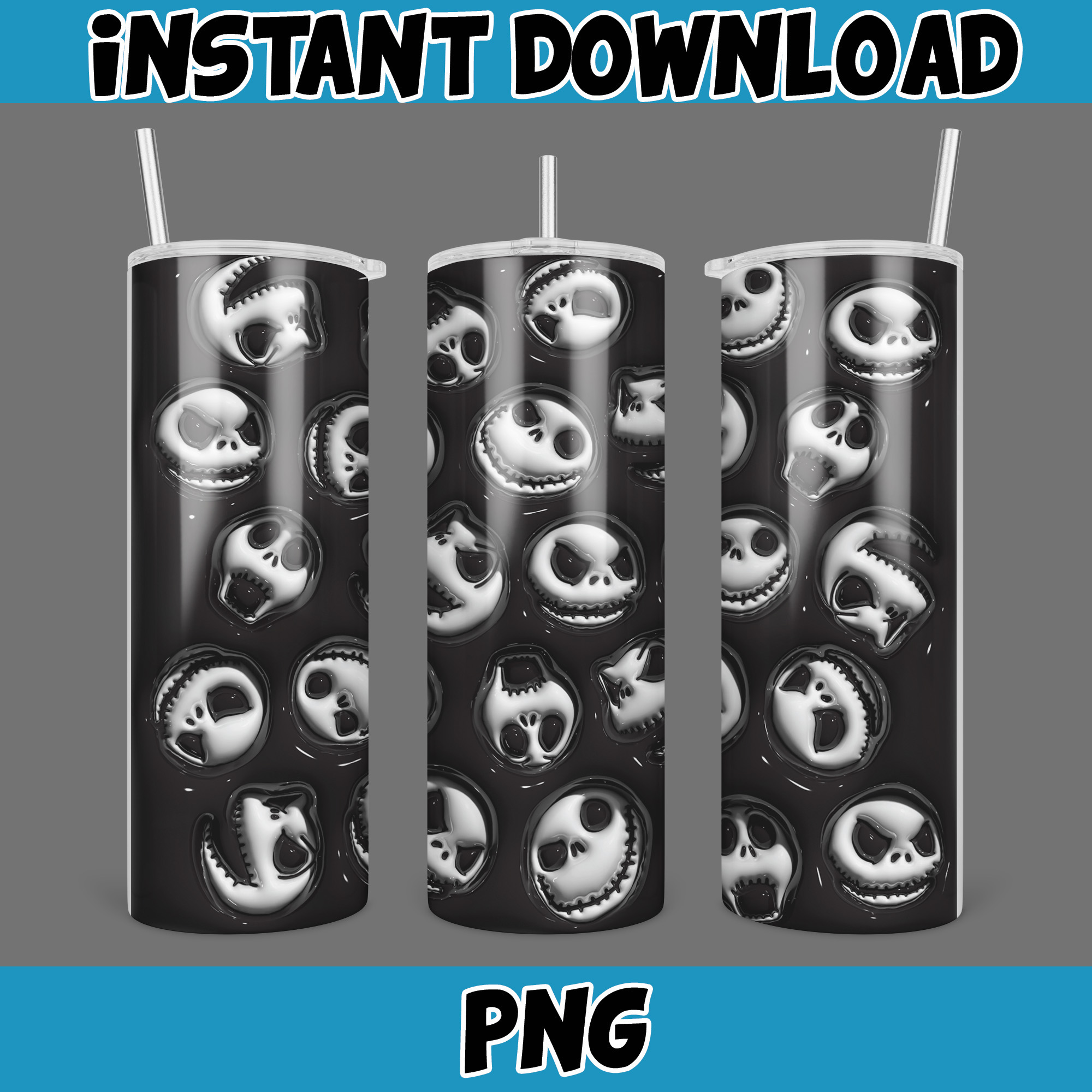 3D Inflated Sublimation Tumbler Design Download PNG, 20 Oz D | Inspire ...