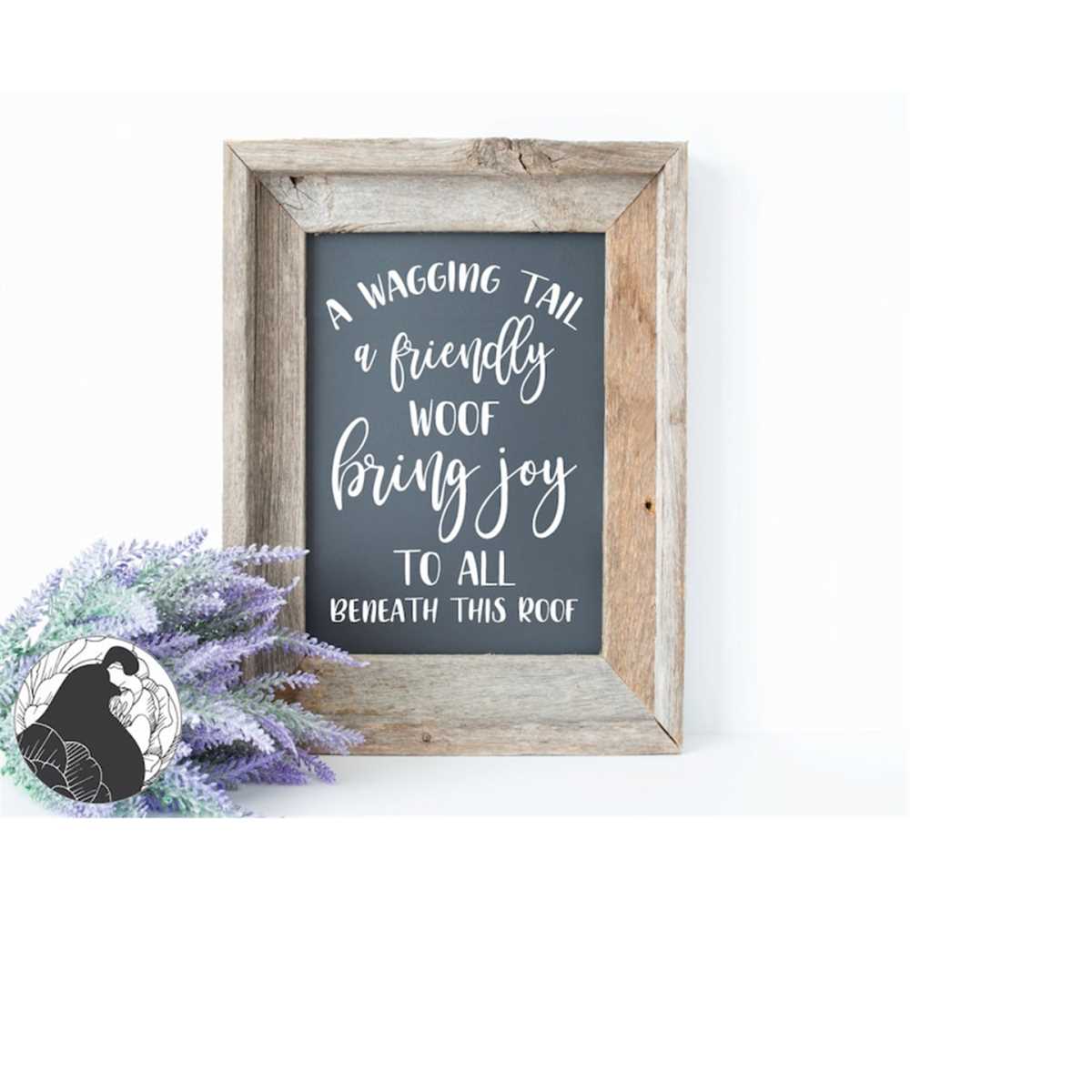 Wagging Tails SVG, Dog Cut File, Dog Sign svg, Woof svg, Dog | Inspire ...
