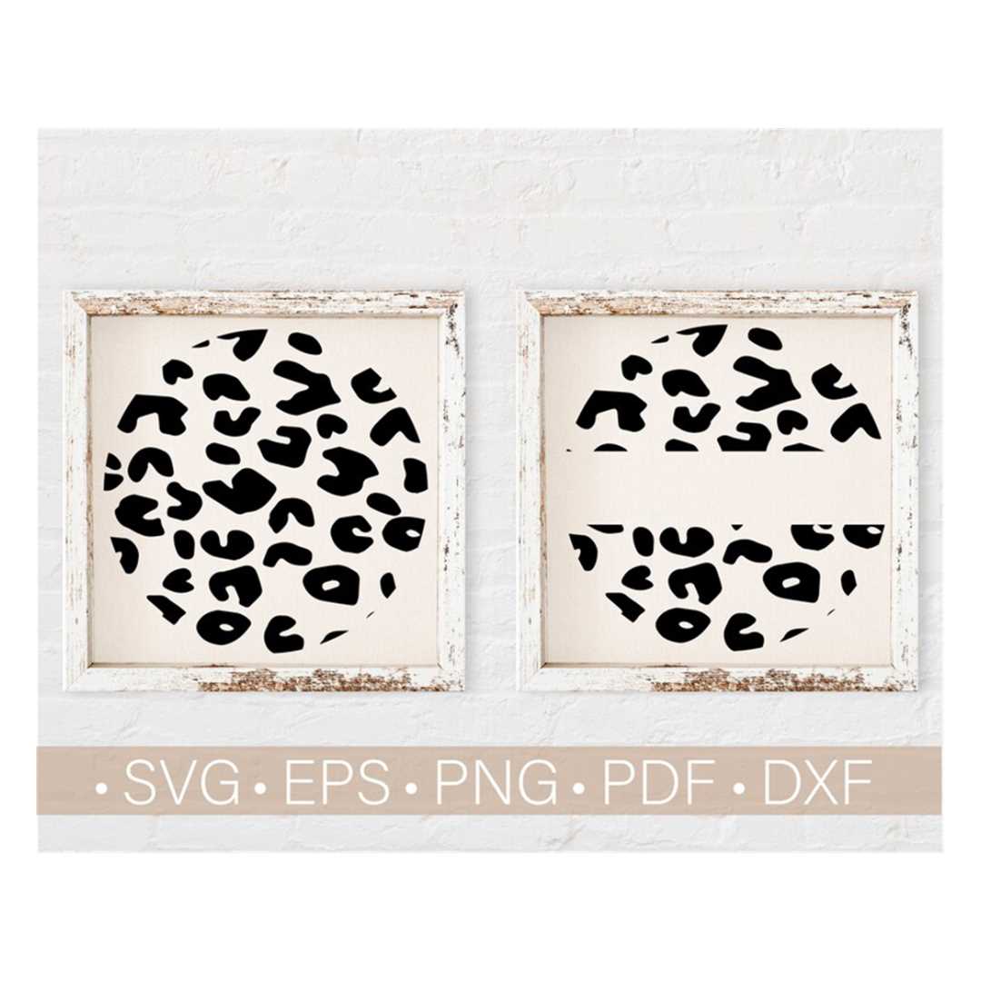 Leopard Circle Svg, Leopard Frame Circle Monogram Svg Files, | Inspire ...