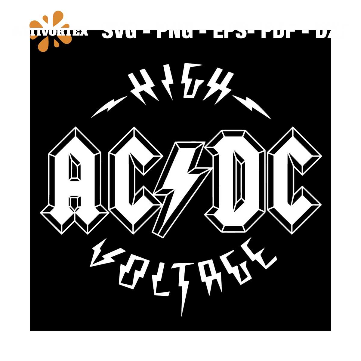 ACDC High Voltage Svg, Trending Svg, Music Band Svg, Rock Ba | Inspire ...