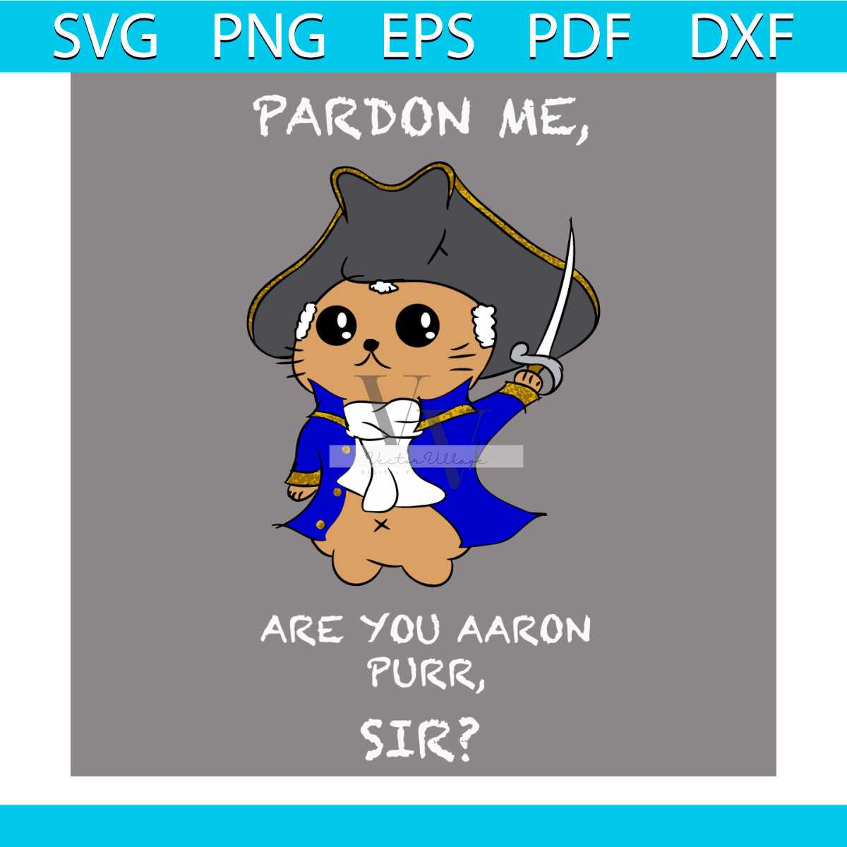 Cute Hamilton Cat Svg, Trending Svg, Hamilton Svg, Aaron Bur | Inspire ...