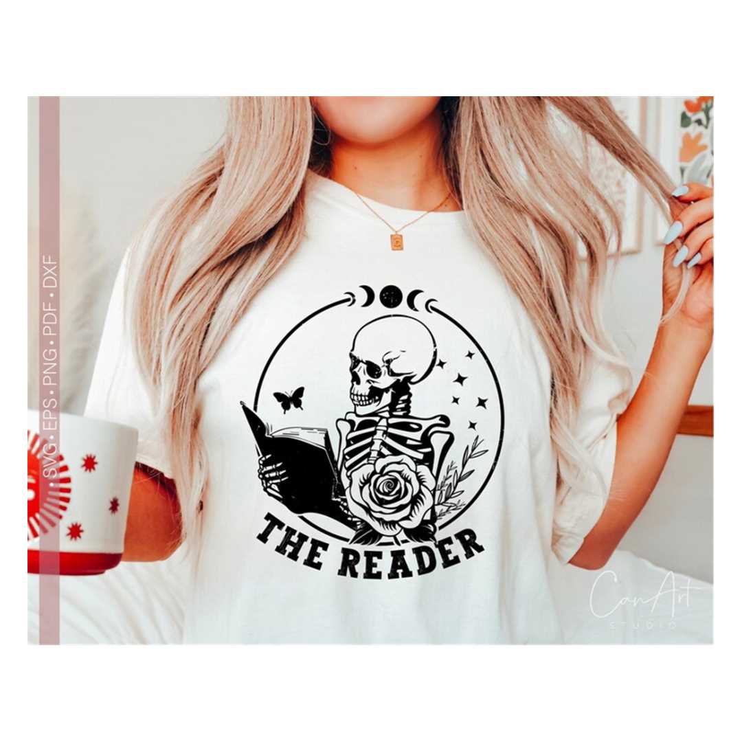 The Reader Svg Png, Book Lover Svg, Book Club, Book Worm Svg - Inspire ...