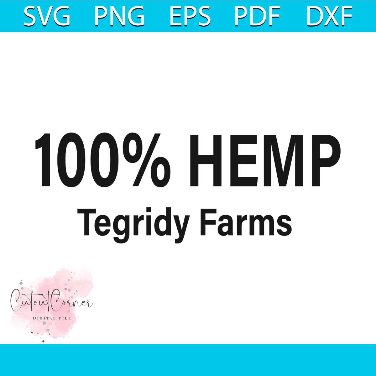 100 Percent Hemp Tegridy Farms Svg, Trending Svg, 100 Percen | Inspire ...