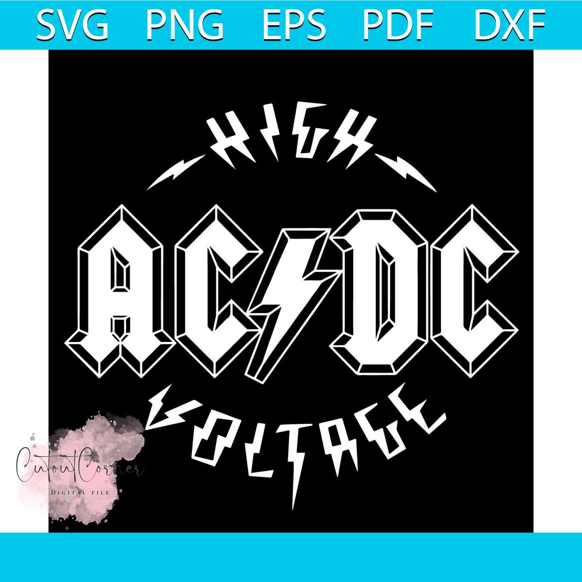 ACDC High Voltage Svg, Trending Svg, Music Band Svg, Rock Ba | Inspire ...