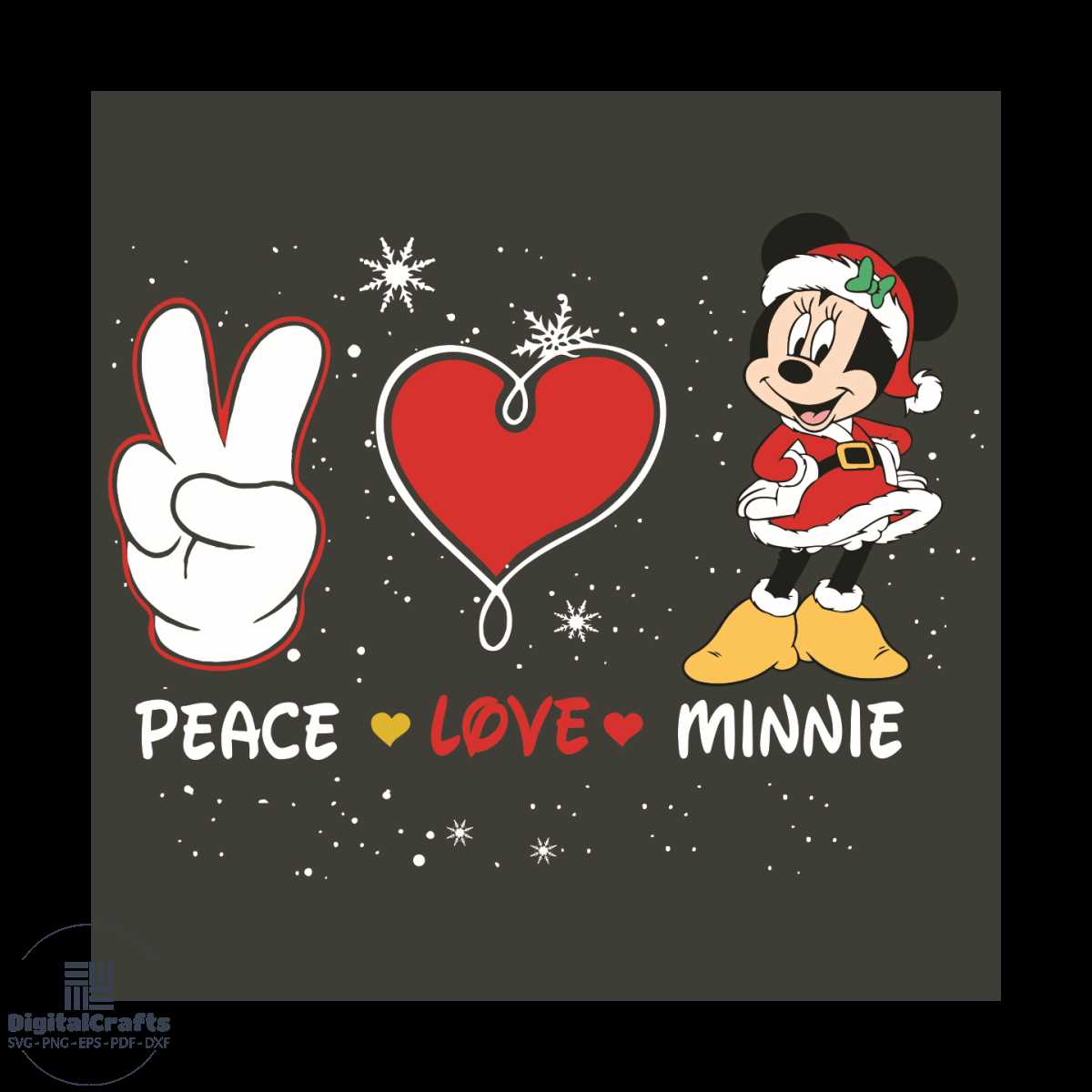 Peace Love Minnie Svg, Christmas Svg, Minnie Svg, Peace Svg, - Inspire ...