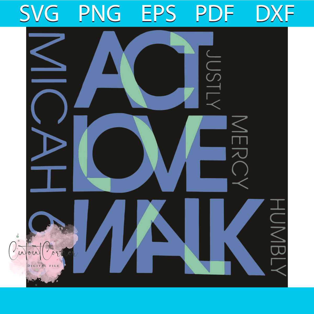 Act Love Walk Svg, Trending Svg, Act Love Walk Svg, Micah Sv | Inspire ...