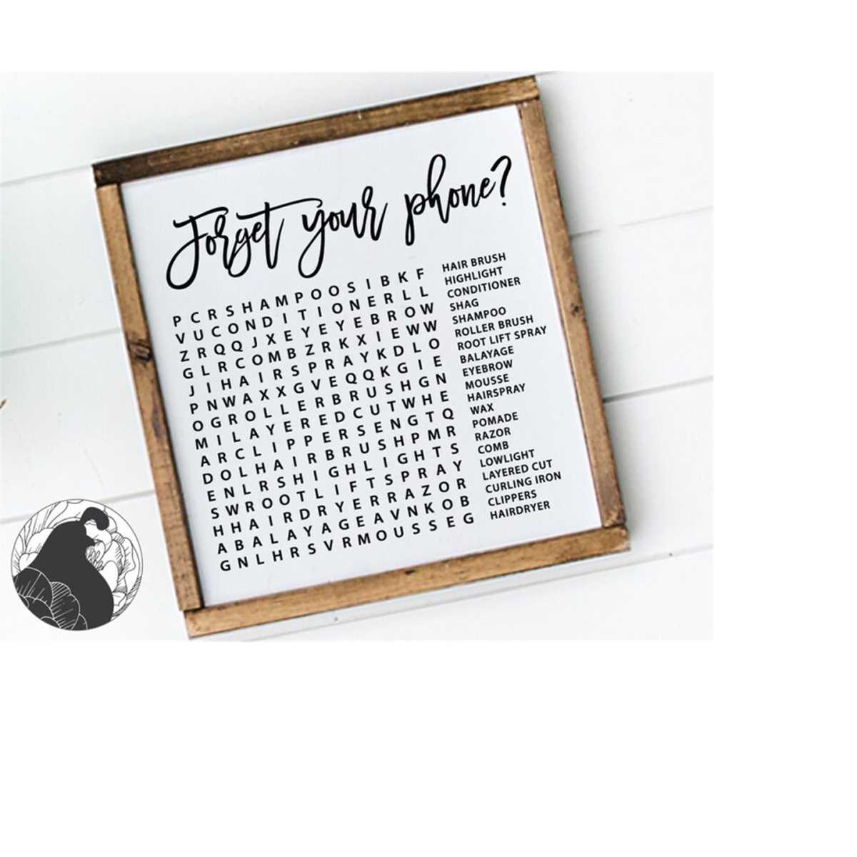 Salon SVG, Word Search svg, Salon Cut File, Stylist Wall Art - Inspire ...
