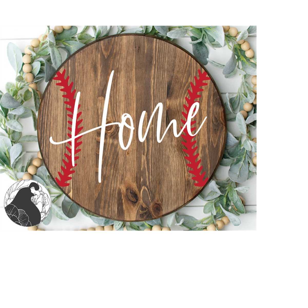 Round Baseball Home SVG, Baseball Cut File, Home Plate Sign | Inspire ...