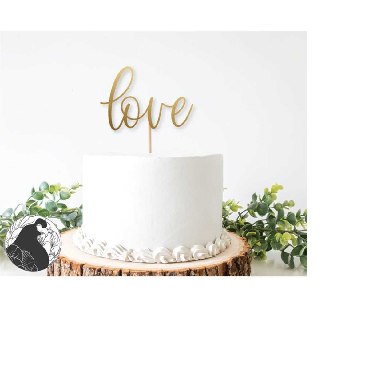 Love Cake Topper SVG, Wedding Cut File, Wedding Topper svg, | Inspire ...
