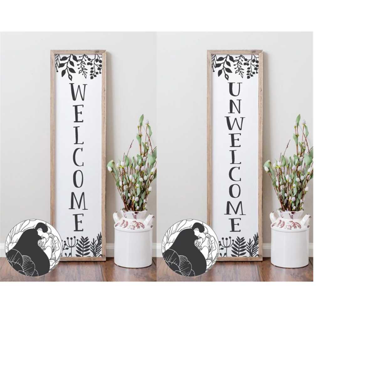 Unwelcome SVG Bundle, Social Distancing svg, Porch Sign Cut | Inspire ...