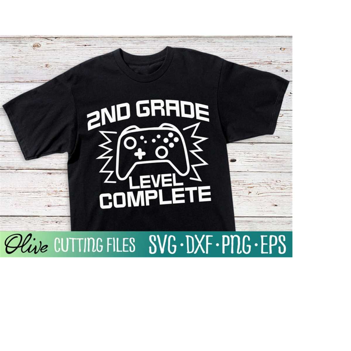 Second Grade Level Complete SVG, 2nd Grade SVG, Video Game S | Inspire ...