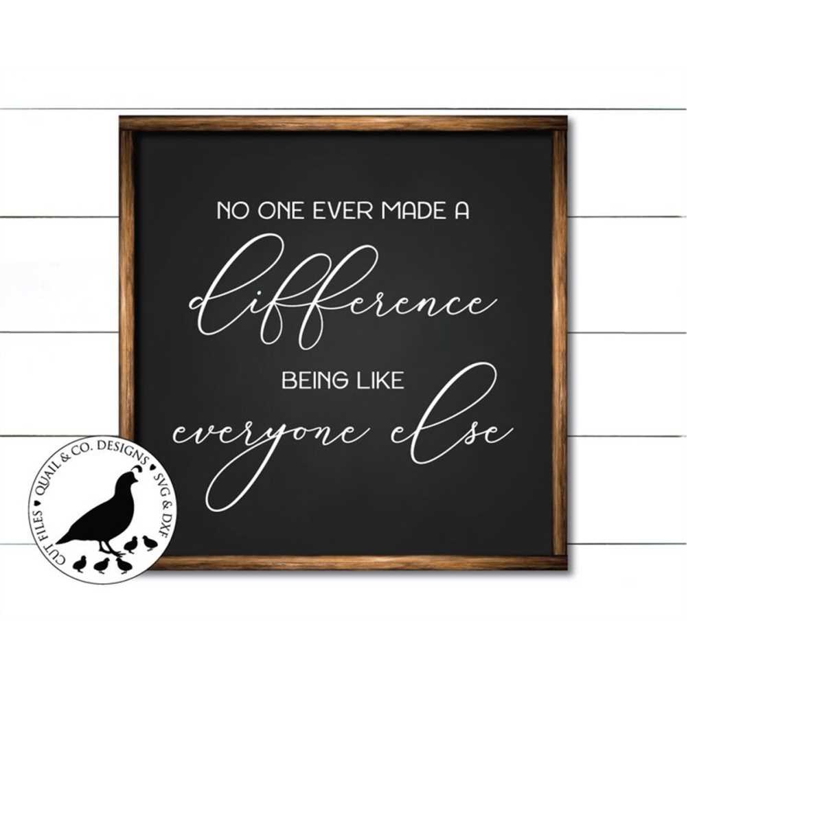 SVG Files, No One Ever Made a Difference svg, Inspirational - Inspire ...