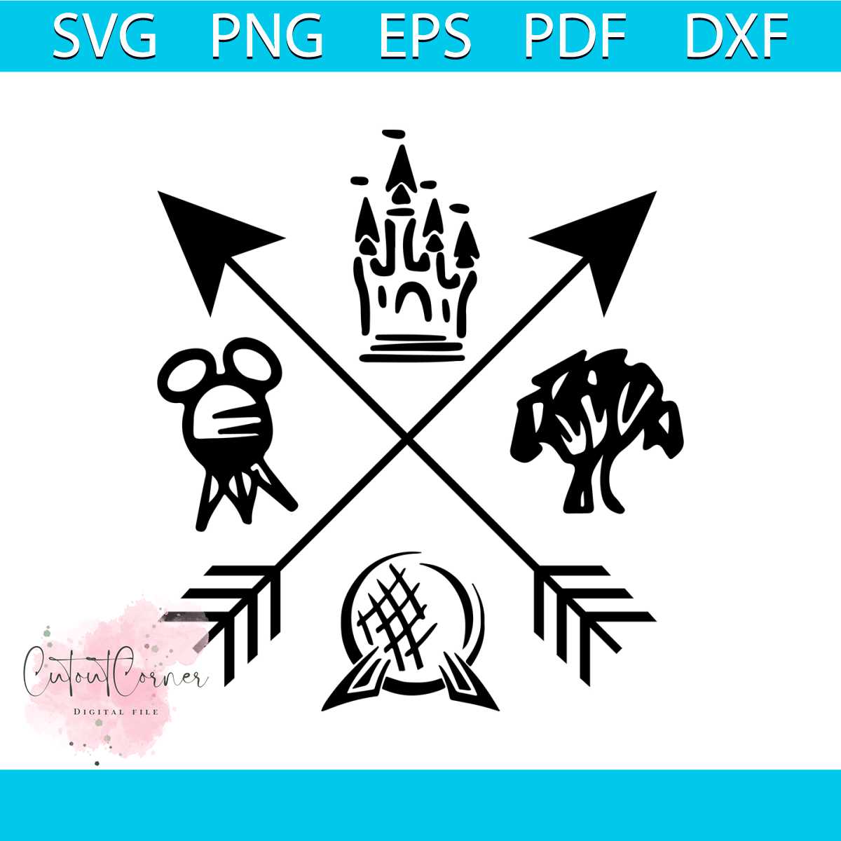 Disney parks arrow svg free, trending svg, disney svg, epcot | Inspire ...
