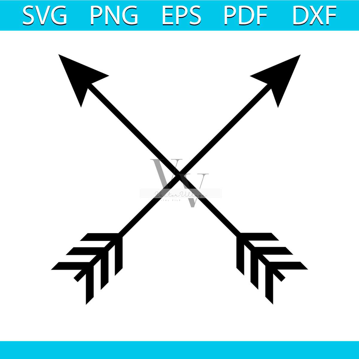 Crossed arrows svg free, arrow svg, tribal arrow svg, instan | Inspire ...