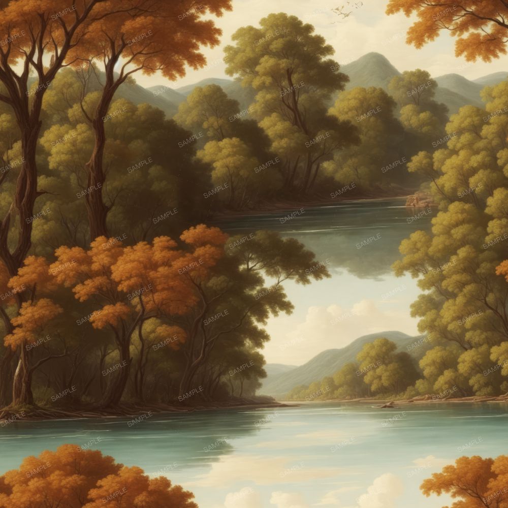 The Infinite River Tileable Repeating Pattern | Inspire Uplift