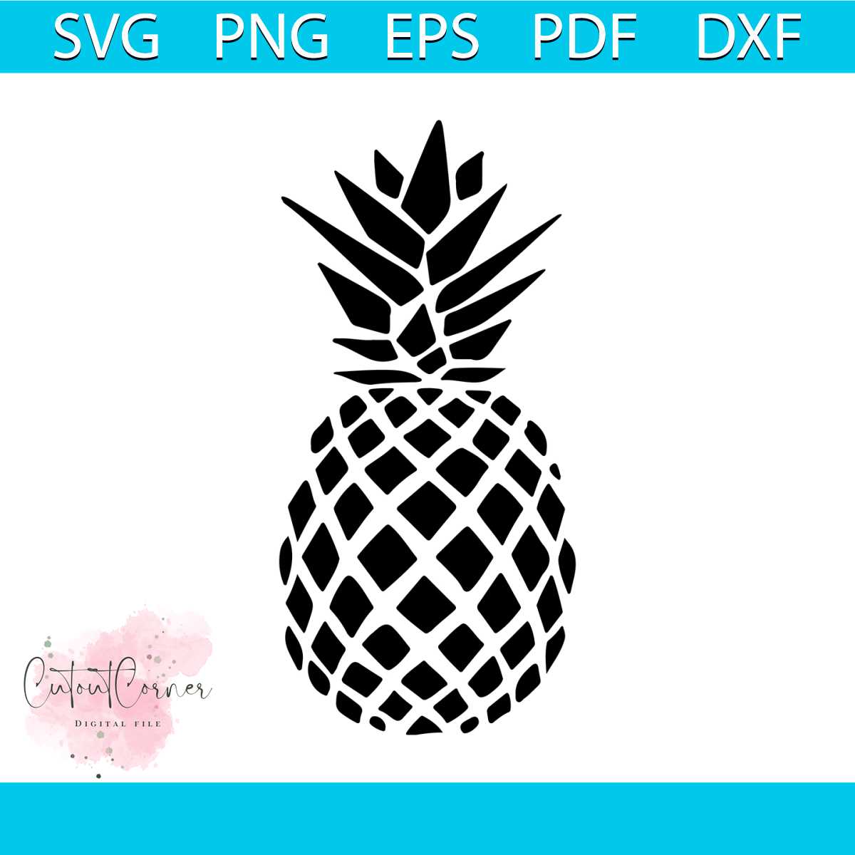 Pineapple svg free, fruits svg, free vector files, instant d - Inspire ...