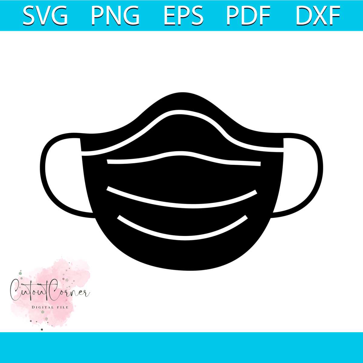 Medical mask svg free, mask svg, medical svg, instant downlo | Inspire ...