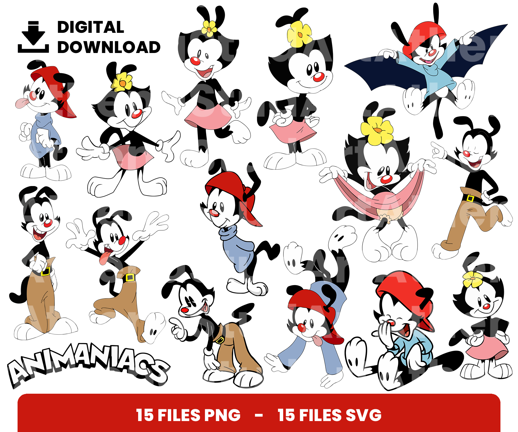 Bundle Layered Svg Animaniacs Children Svg Love Svg Digi Inspire