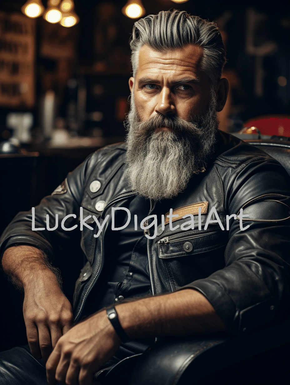 AI Male Model: Bad Boy Biker, Romance Novel Cover Model, AI - Inspire ...