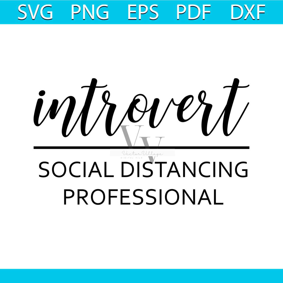 Introvert social distancing professional svg, quarantine svg - Inspire ...