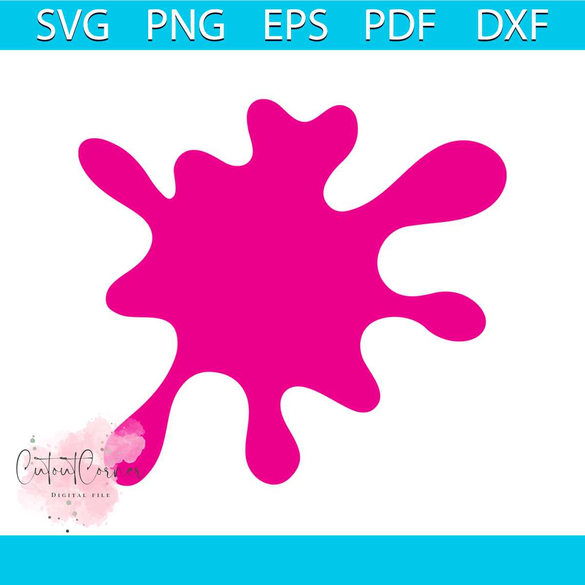 Ink splatter svg free, paint splats svg, blob svg, instant d | Inspire ...