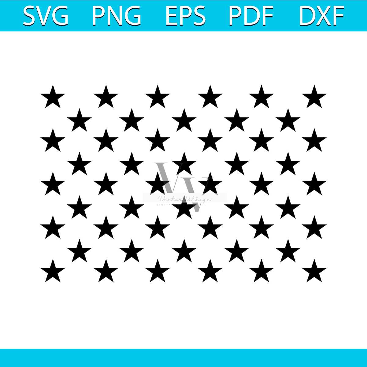 50 stars svg free, flag stars svg free, usa svg, instant dow | Inspire ...