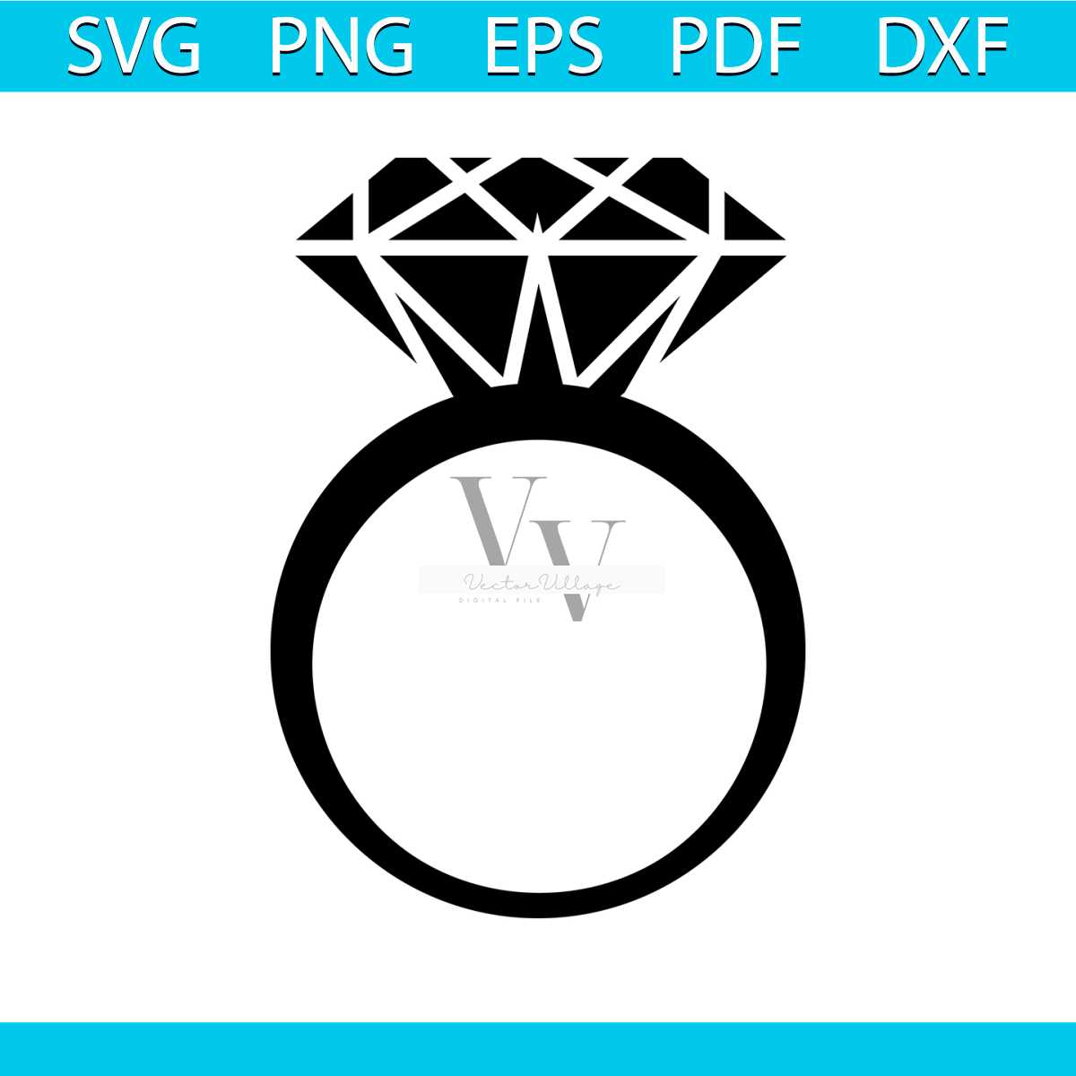 Diamond Ring Svg, Trending Svg, Ring Svg, Wedding Svg, Weddi | Inspire ...