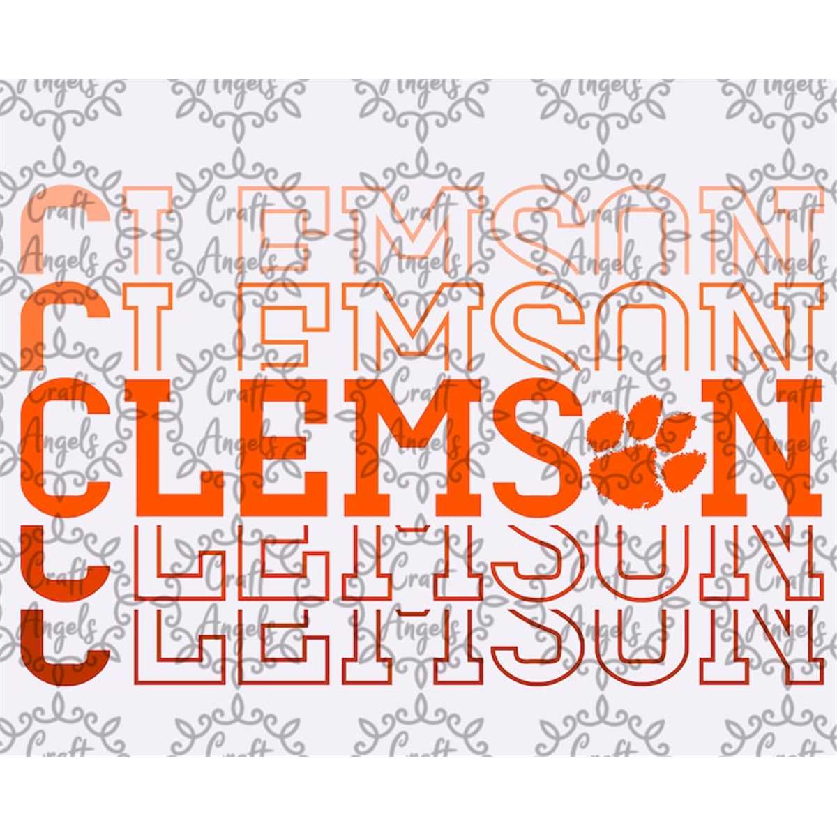 Clemson Tigers Png, Sublimation Design, Digital Download, Fo - Inspire ...