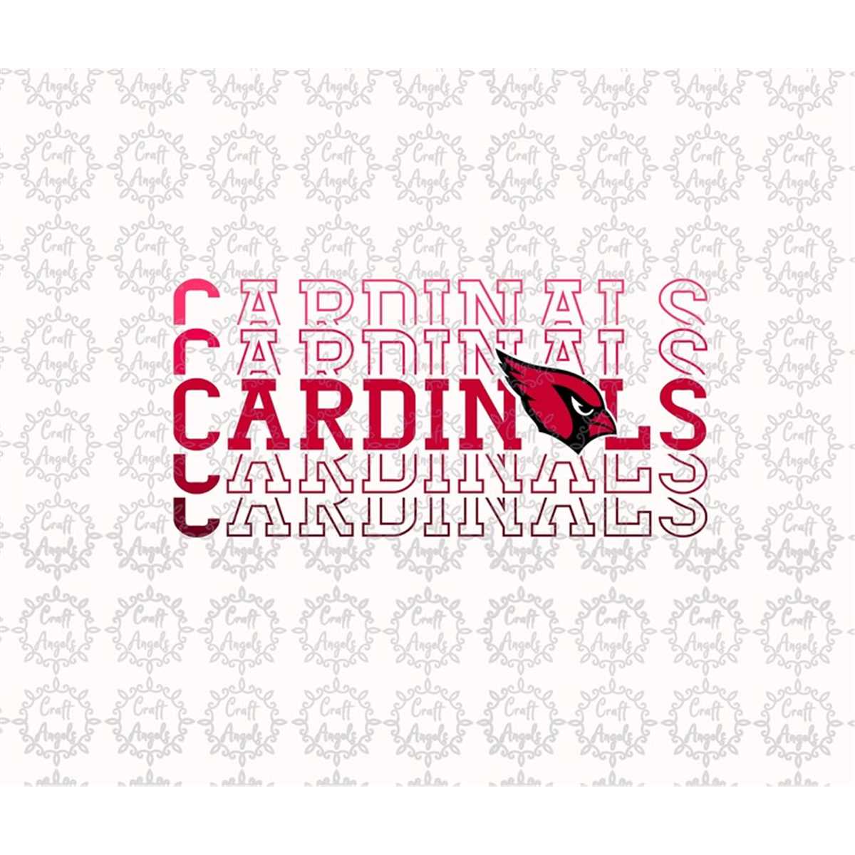 Cardinals PNG, Football Sublimation Design, Digital Download | Inspire ...