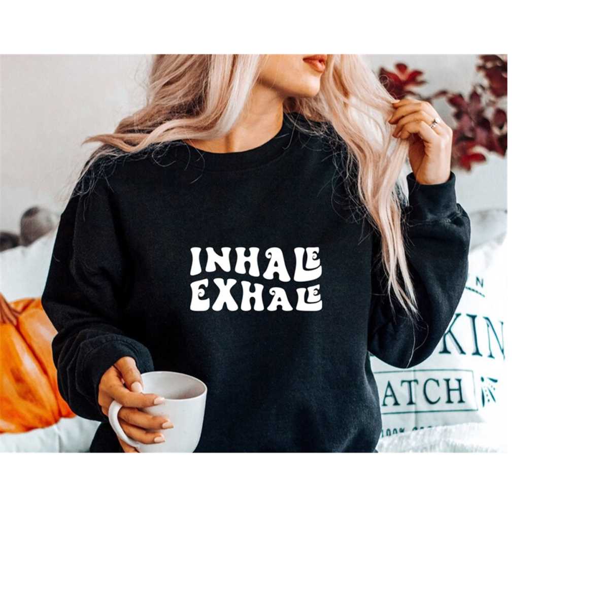 Inhale Exhale SVG PNG PDF, Relax Svg, Positive Svg, Yoga Svg - Inspire ...