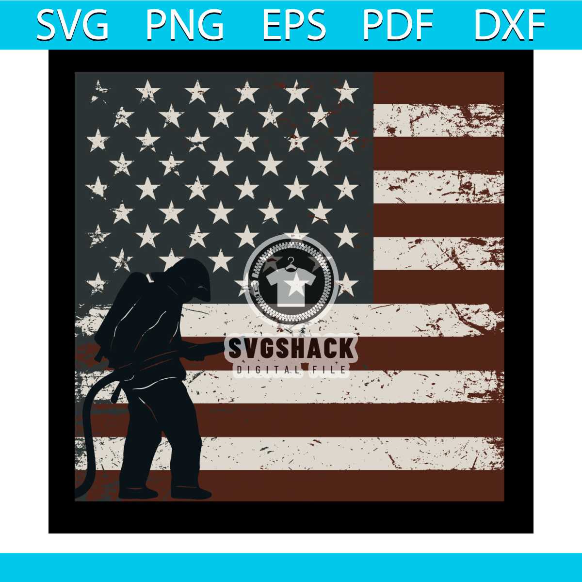 Fireman American Flag Vintage Svg, Trending Svg, Thin Red Li | Inspire ...