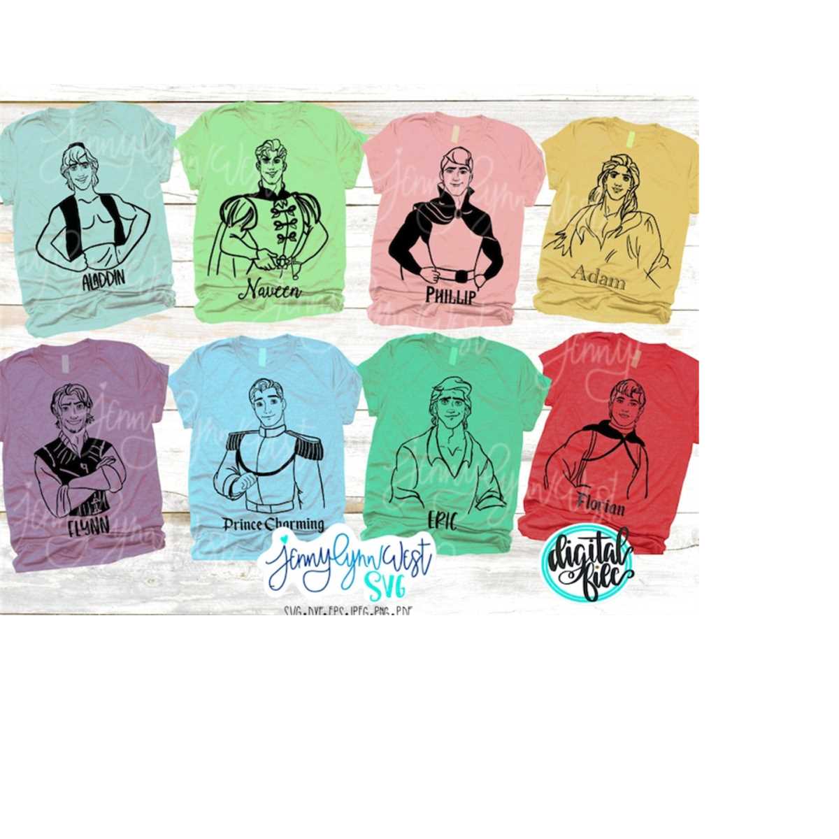 Prince Charming SVG DisneyPrince SVG Flynn Prince Eric Alad | Inspire ...