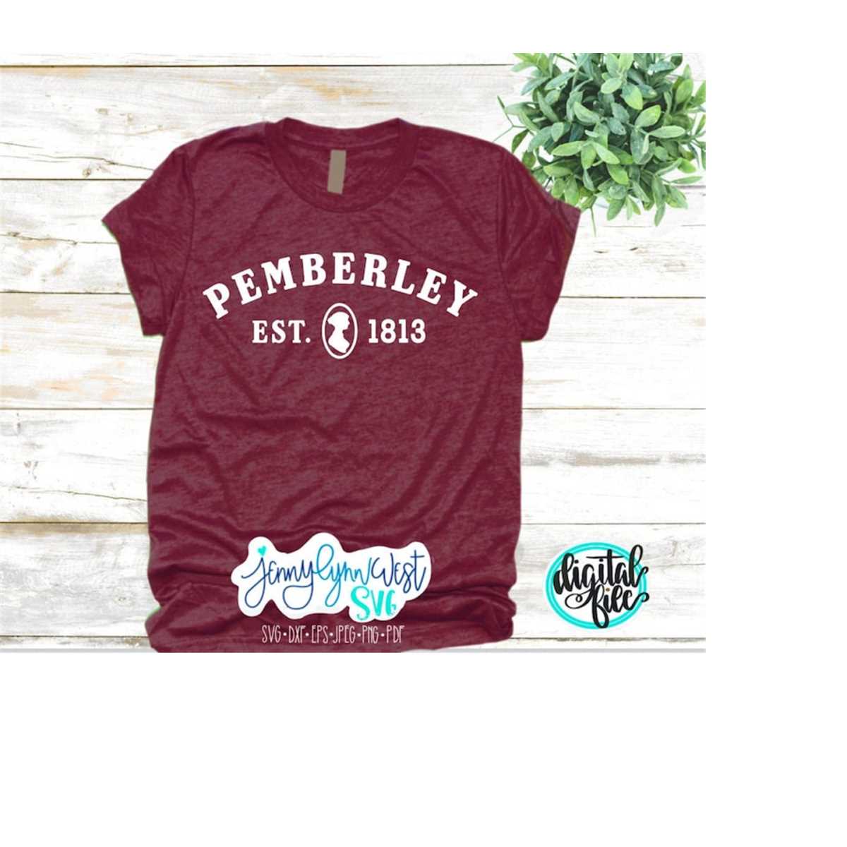 Pemberley SVG Pride and Prejudice Jane Austen SVG Pemberley | Inspire ...