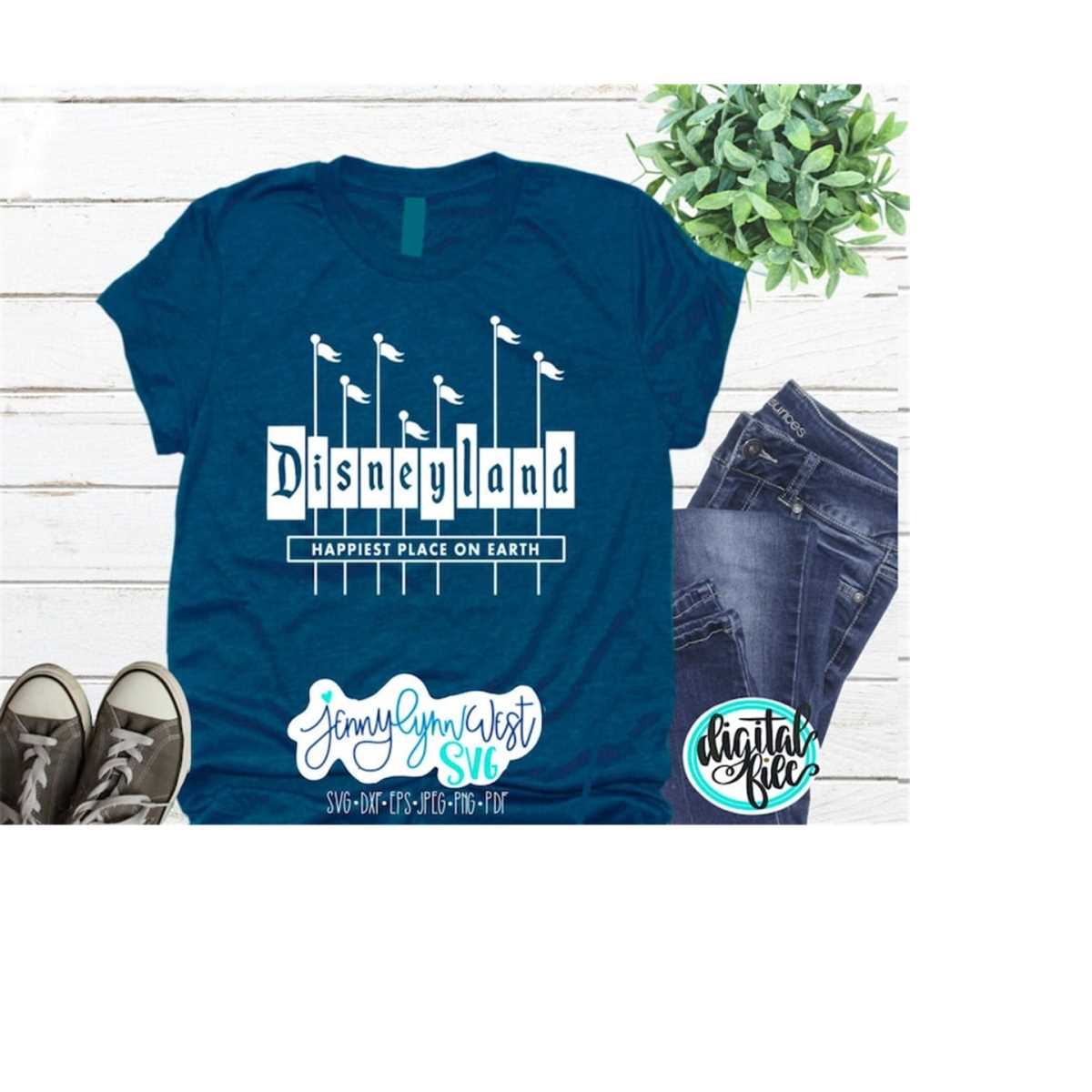 Disneyland Sign SVG Happiest Place On Earth Disneyland Sign - Inspire ...